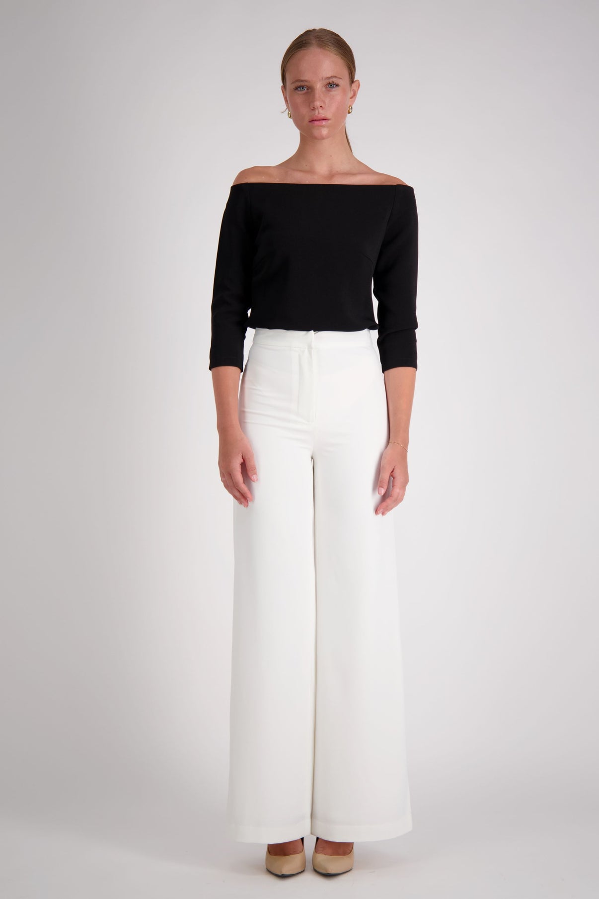 Palazzo Pant Women's White Palazzo Pant - White Work Pant – Miss Métier