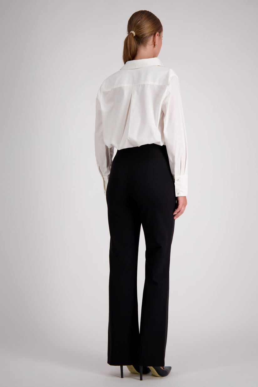 Black Flared Work Power Pant - Women's Black Full Length Work Pant ...